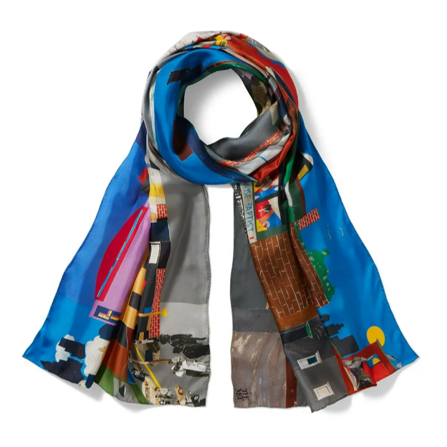 Metropolitan Museum of Art, Bearden, The Block 72" Oblong Silk Scarf ...