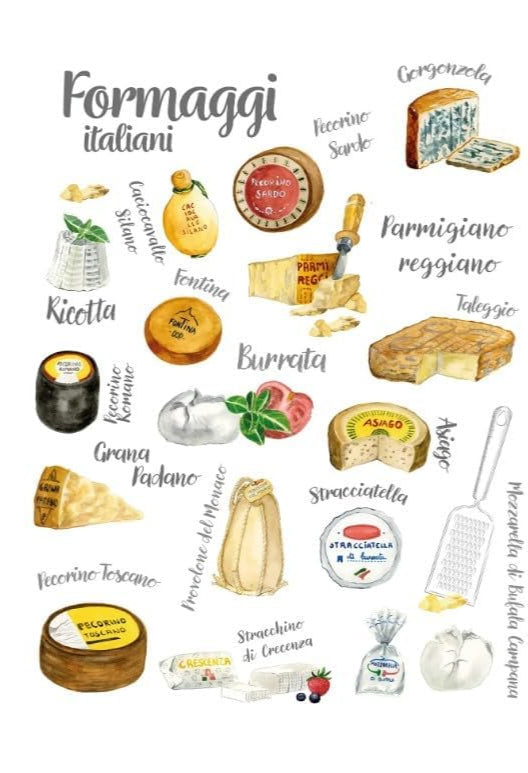 Maison Lorrain, Formaggi Italiani French Cotton Kitchen / Tea Towel ...