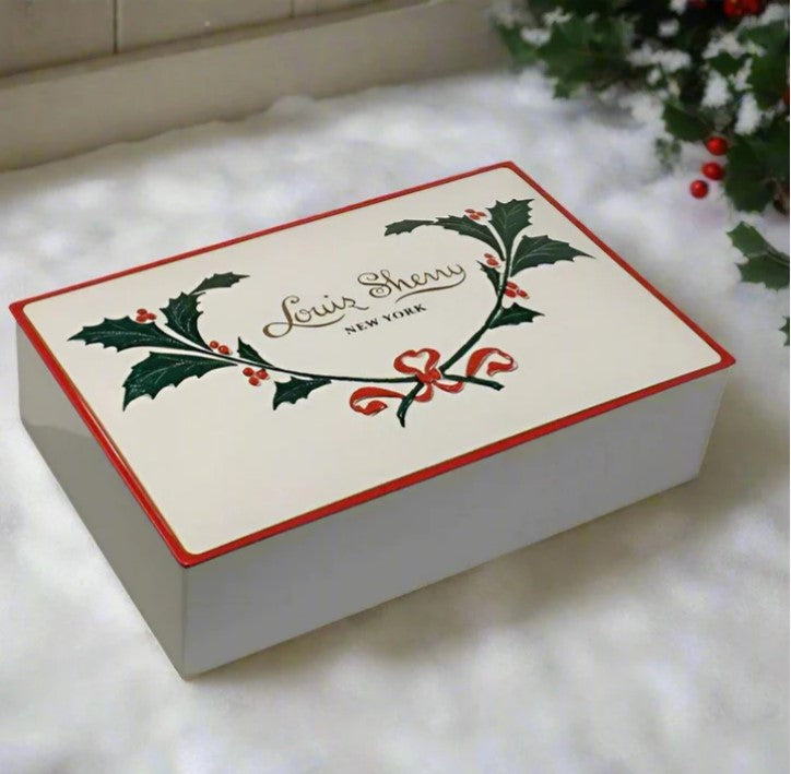 Louis Sherry Premium Chocolates, "Holly" Holiday Decorative Tin – Au ...