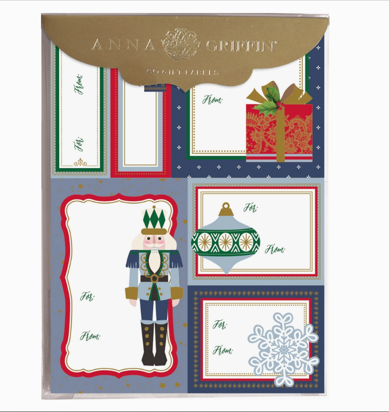 Anna Griffin, "Nutcracker" Christmas Label / Sticker Sheets, 60 Count ...
