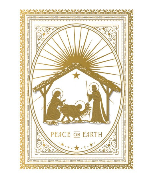 Anna Griffin "Nativity" Boxed Set of Elegant Christmas Cards, 10 Count ...