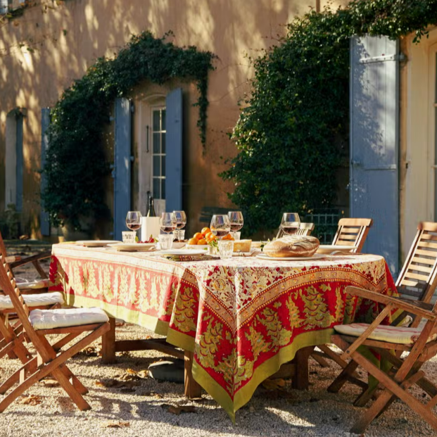 Couleur Nature, Noel Red/Green French Country Christmas Tablecloths ...
