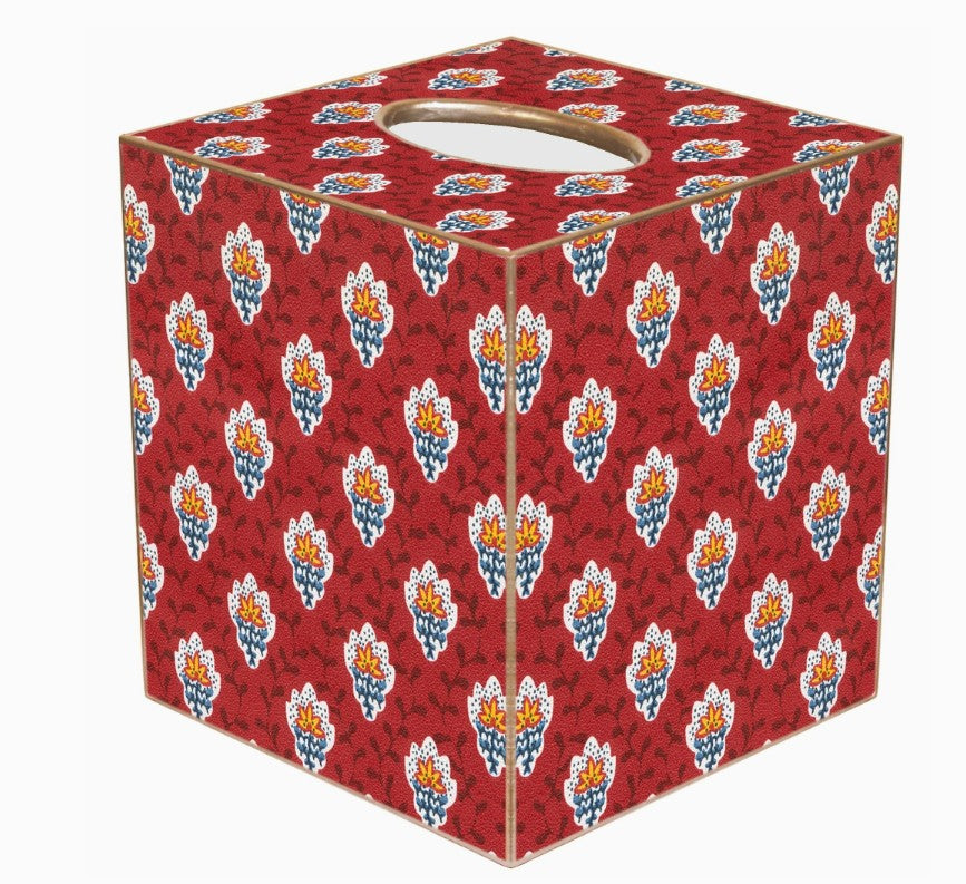 Marye-Kelley, French Provencial 'Avignon' Red Tissue Box Cover – Au Bon ...