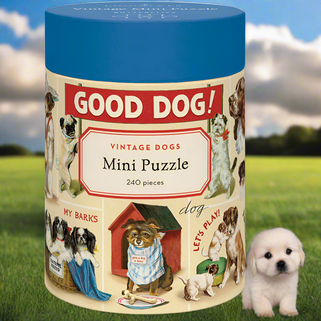 Cavallini & Co., "Vintage Dogs Mini " 240 Piece Puzzle – Au Bon Goût ...