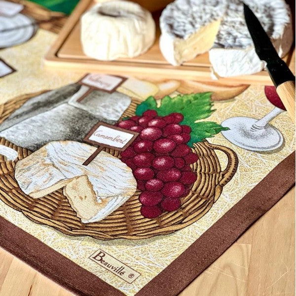 Beauvillé, Fromages Cheese French Luxury Kitchen / Tea Towel – Au Bon ...