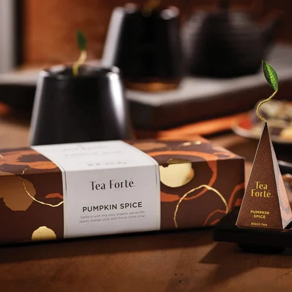 Tea Forté, "Pumpkin Spice" Fall / Winter Petite Presentation Box, Limi ...