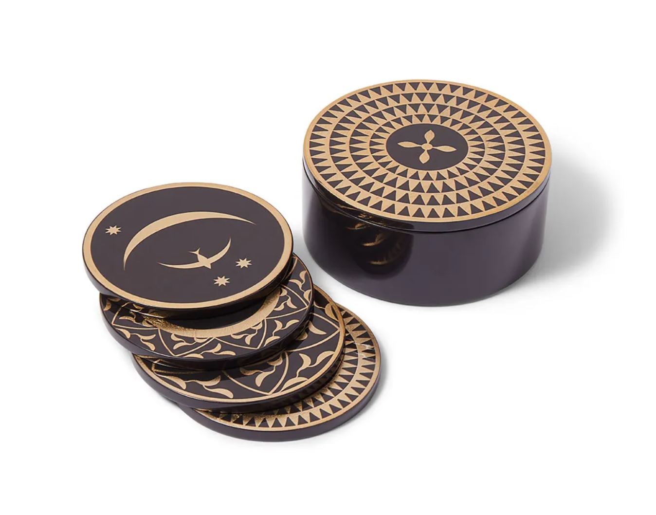 Metropolitan Museum of Art, Sumatran Symbols Lacquered Coasters – Au ...