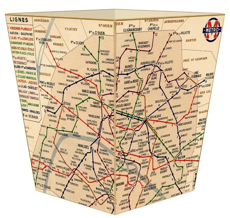 Marye-Kelley, "Paris Métro", Complete Paris Metro Tissue Box Holder ...