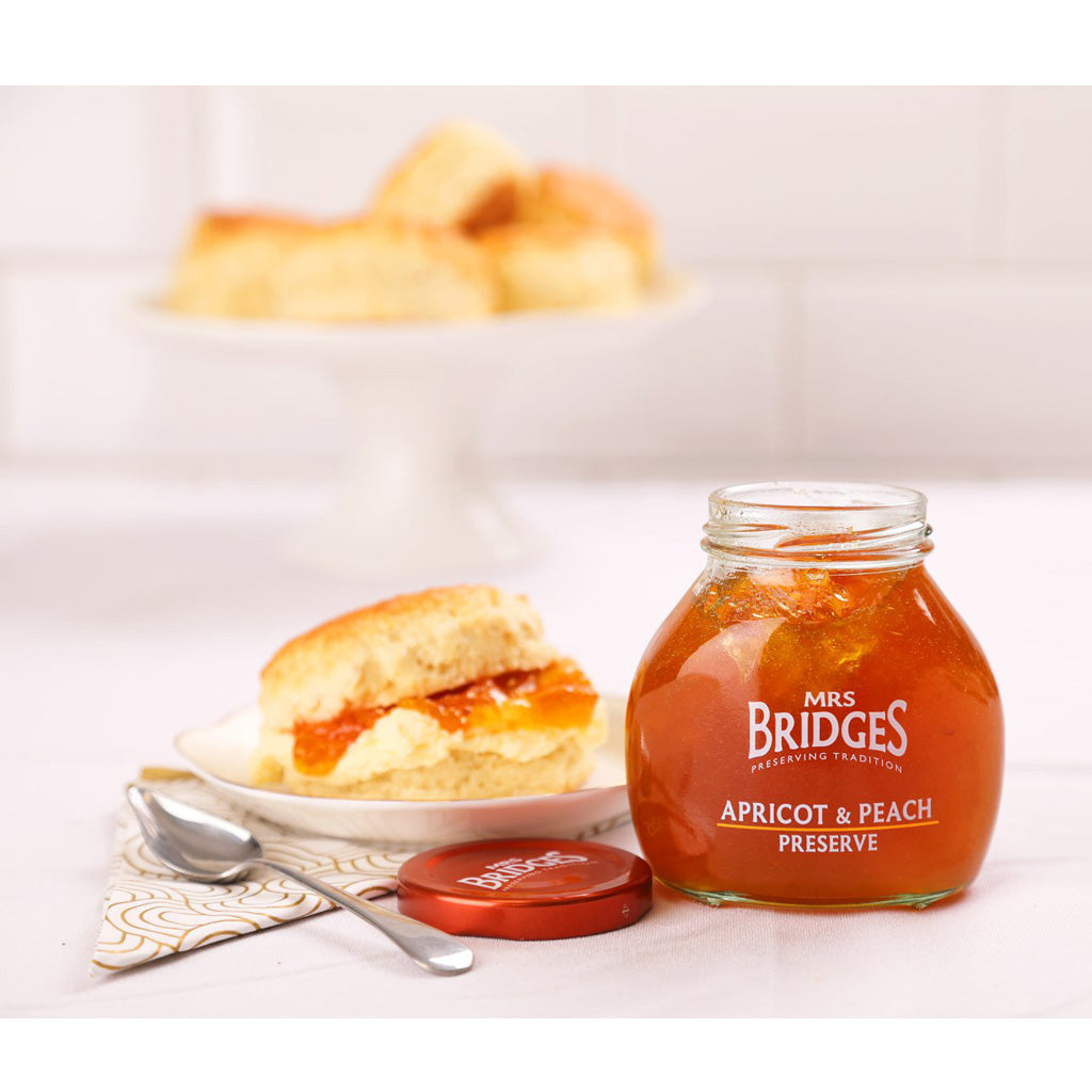 Mrs. Bridges of Scotland, Apricot & Peach Scottish Preserves,12 Oz Jar ...