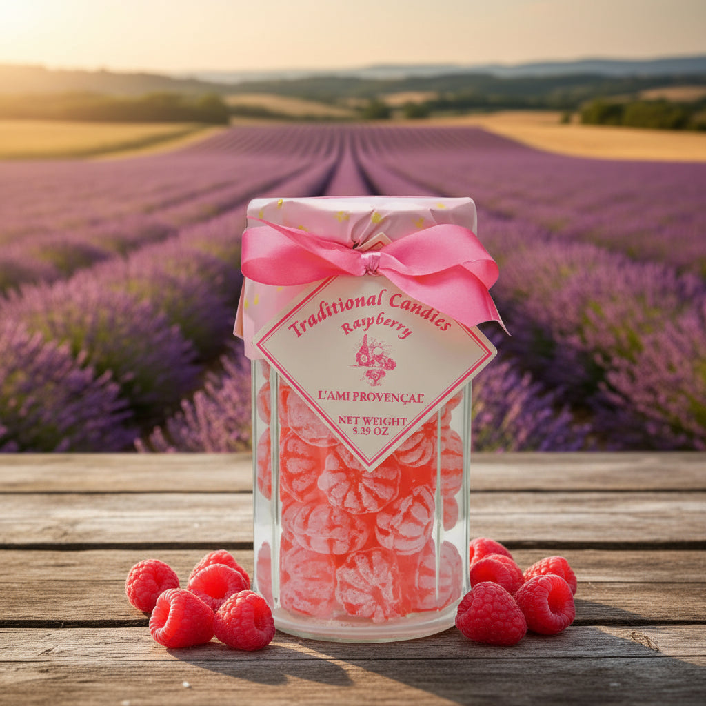 L’Ami Provençale, French Old Fashioned Raspberry Hard Candy Drops, 5.3 ...